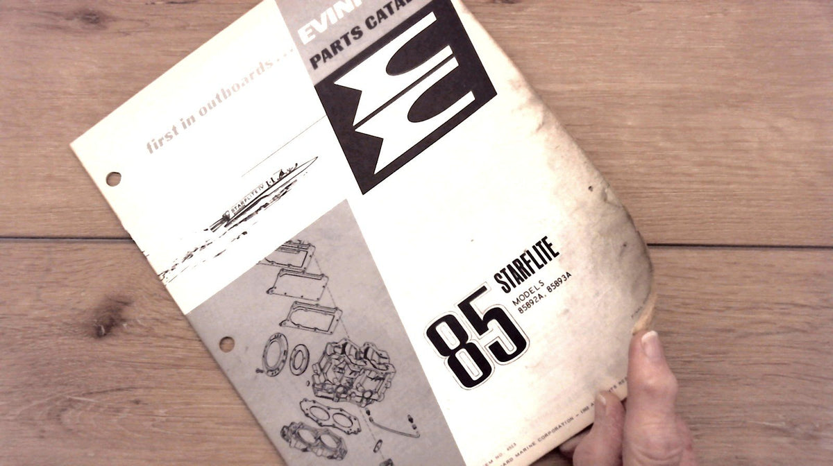 1968 Evinrude 85HP Starflite 85892A 85893A Parts Catalog - Used – Pine ...