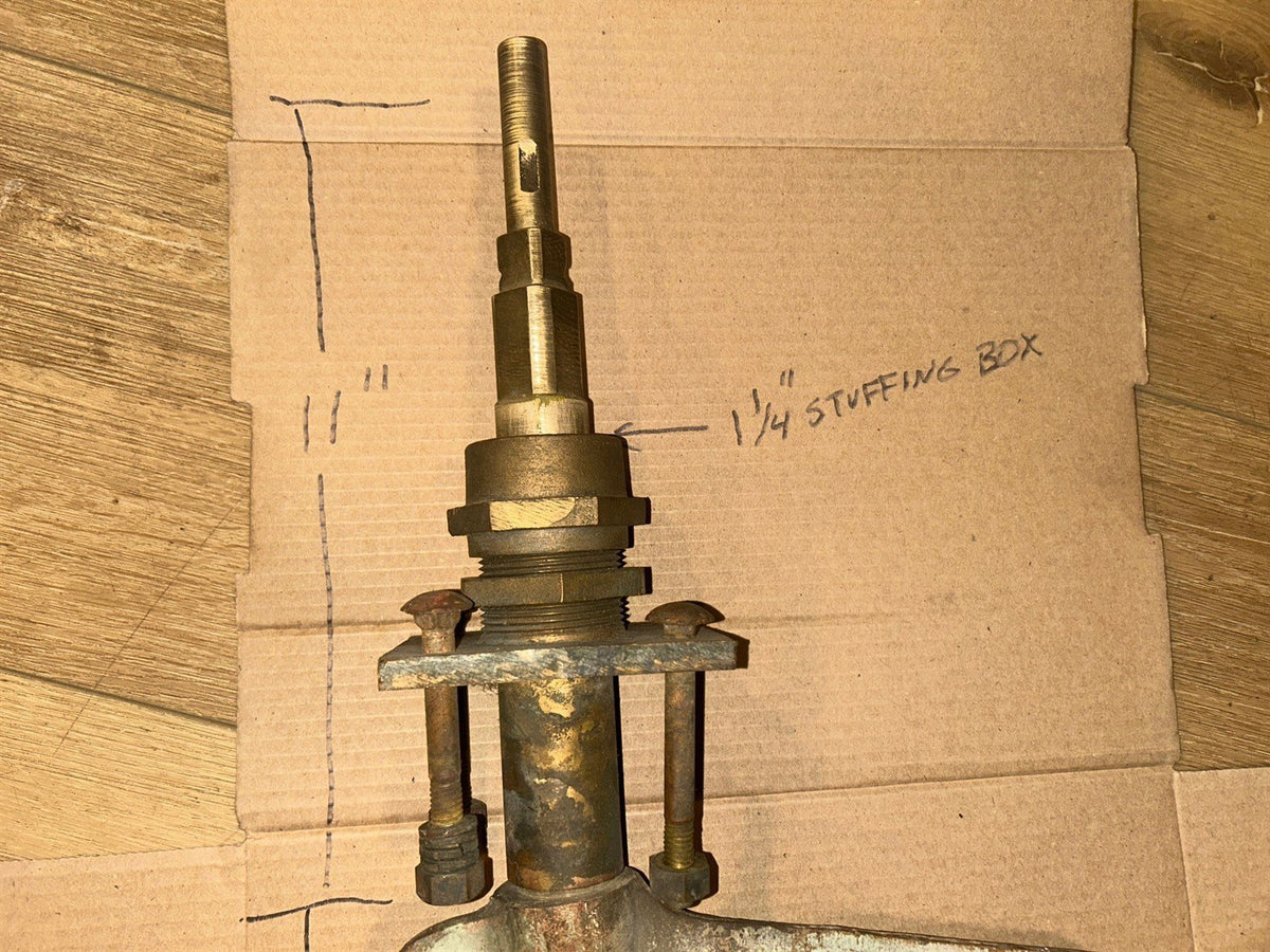 Vintage Chris Craft Brass Rudder + Stuffing Box – Pine Lake Parts